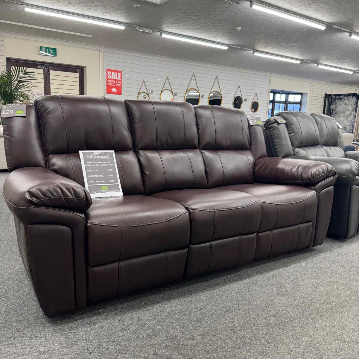 Ex-Display - Jodie 3 Seater Recliner Sofa - Sofa Shop Norwich Norfolk ...